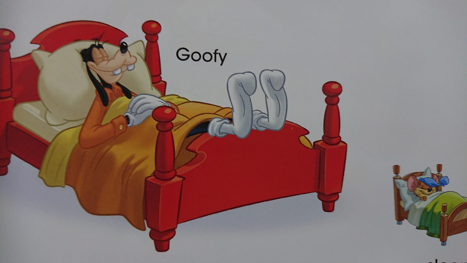 "Goofy is Sleeping in a Red Bed"の歌詞の意味と英語教育に良いポイント | きゅーらむぶろぐ